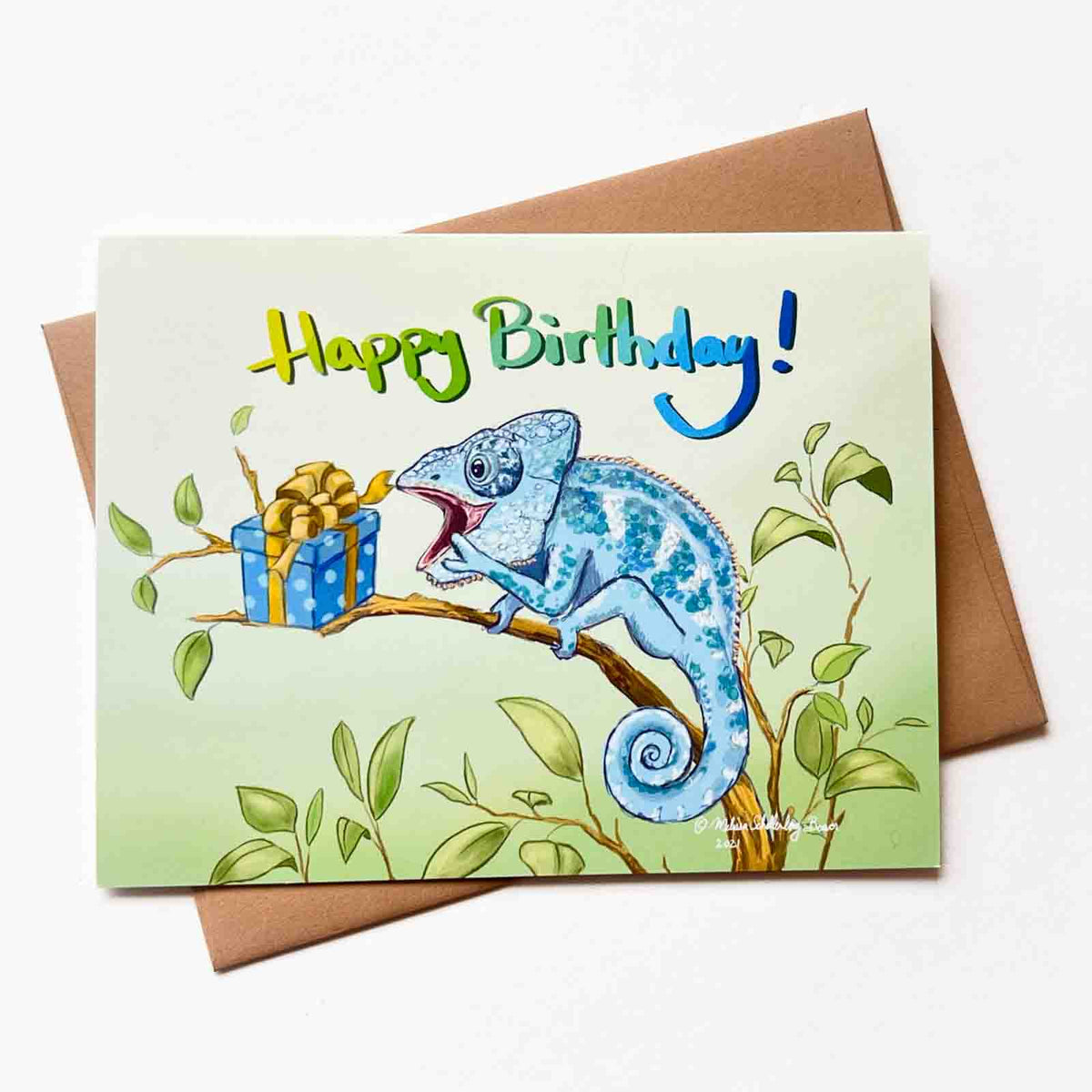 Chameleon Birthday Card – True North Creations