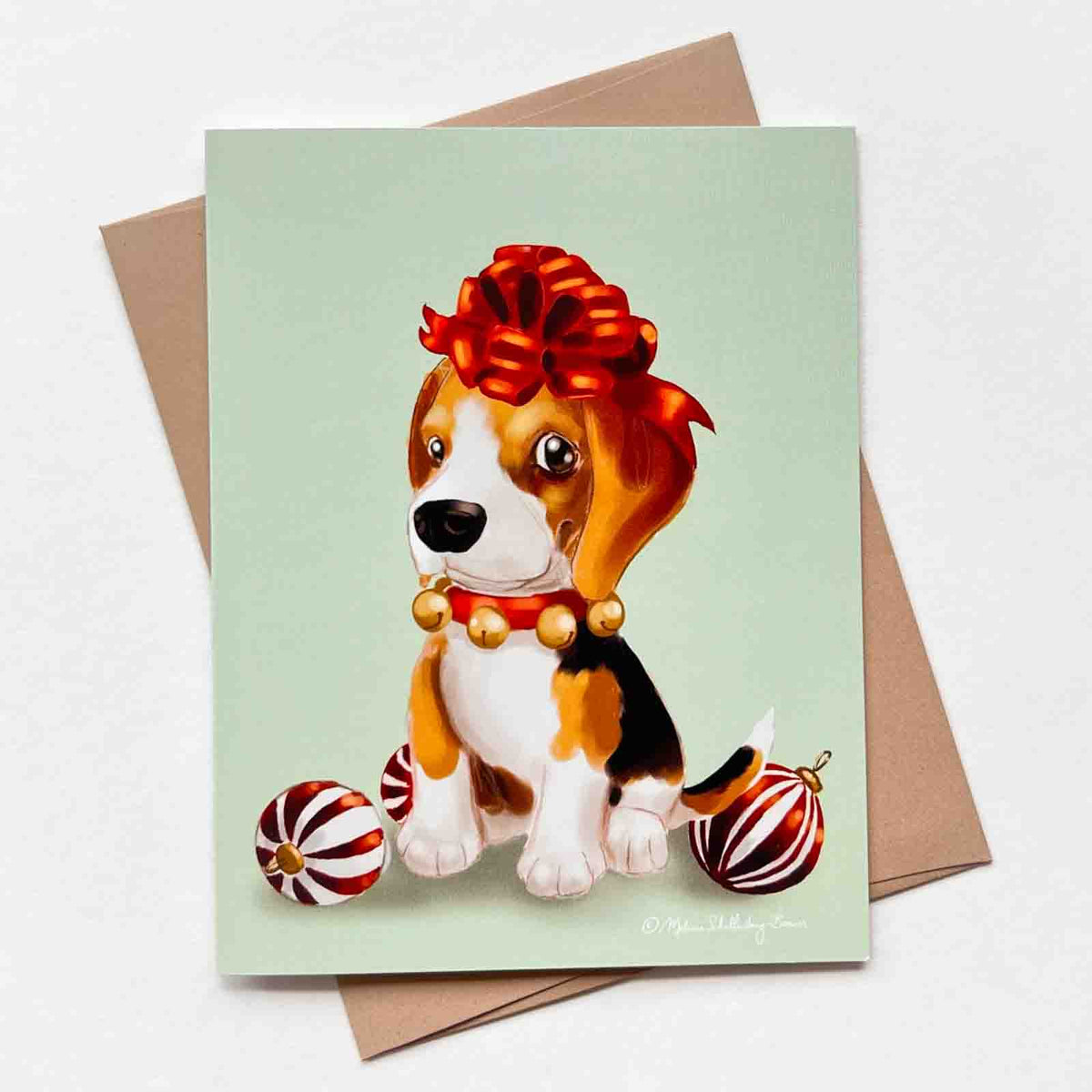 Beagle Christmas Greeting Card – True North Creations
