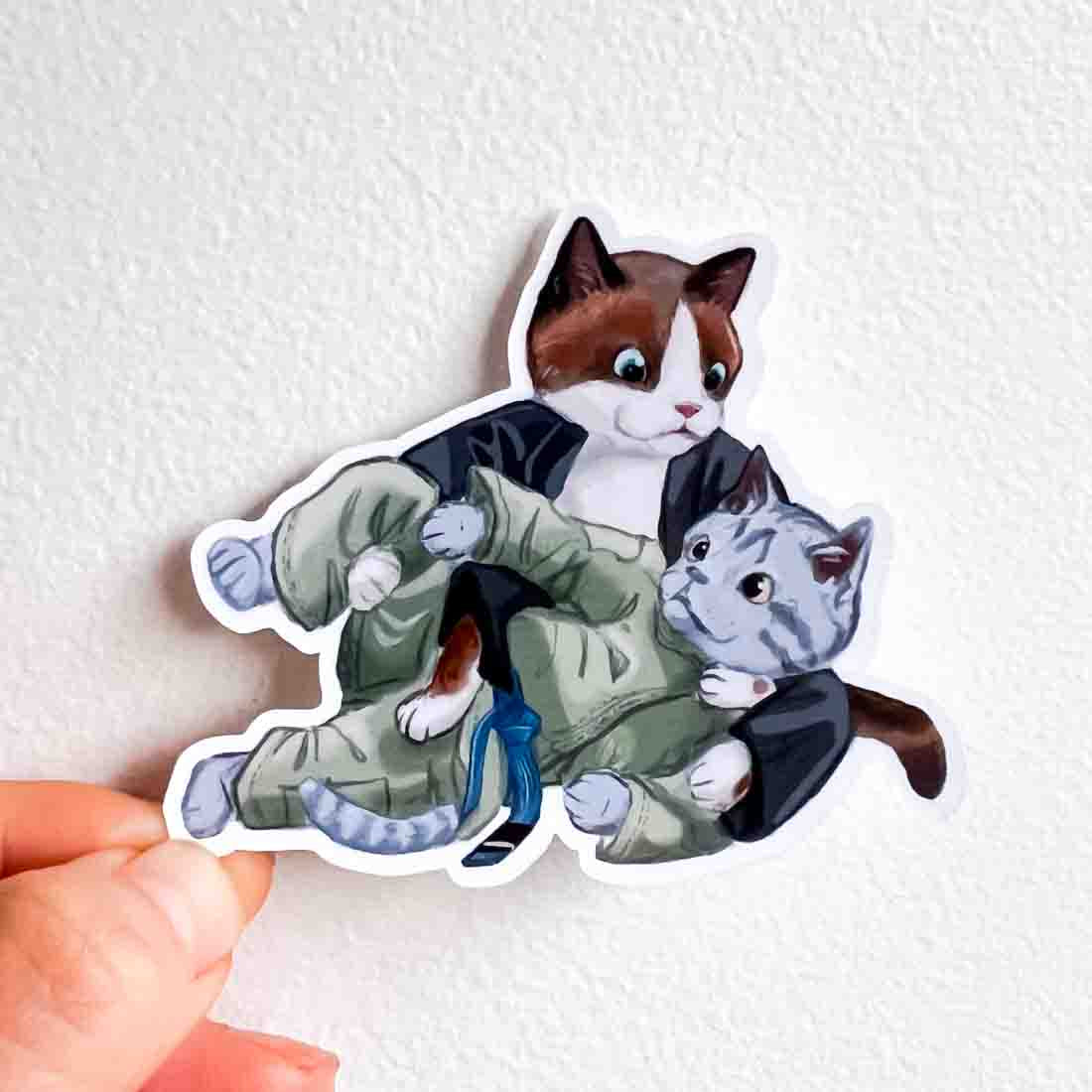 Catjitsu Technique 006 - Bow and Arrow Choke Sticker, 3" – True North ...