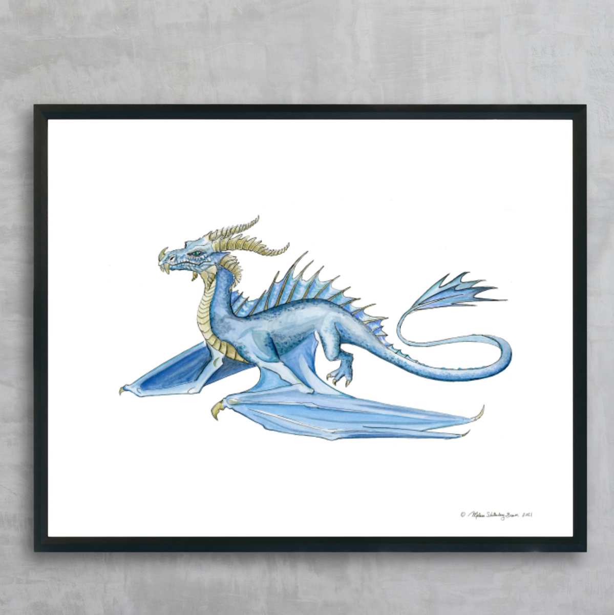 Blue Dragon Fine Art Print – True North Creations