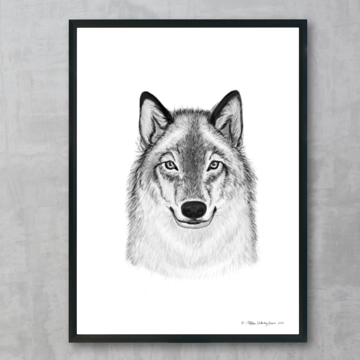 Timberwolf Fine Art Print – True North Creations